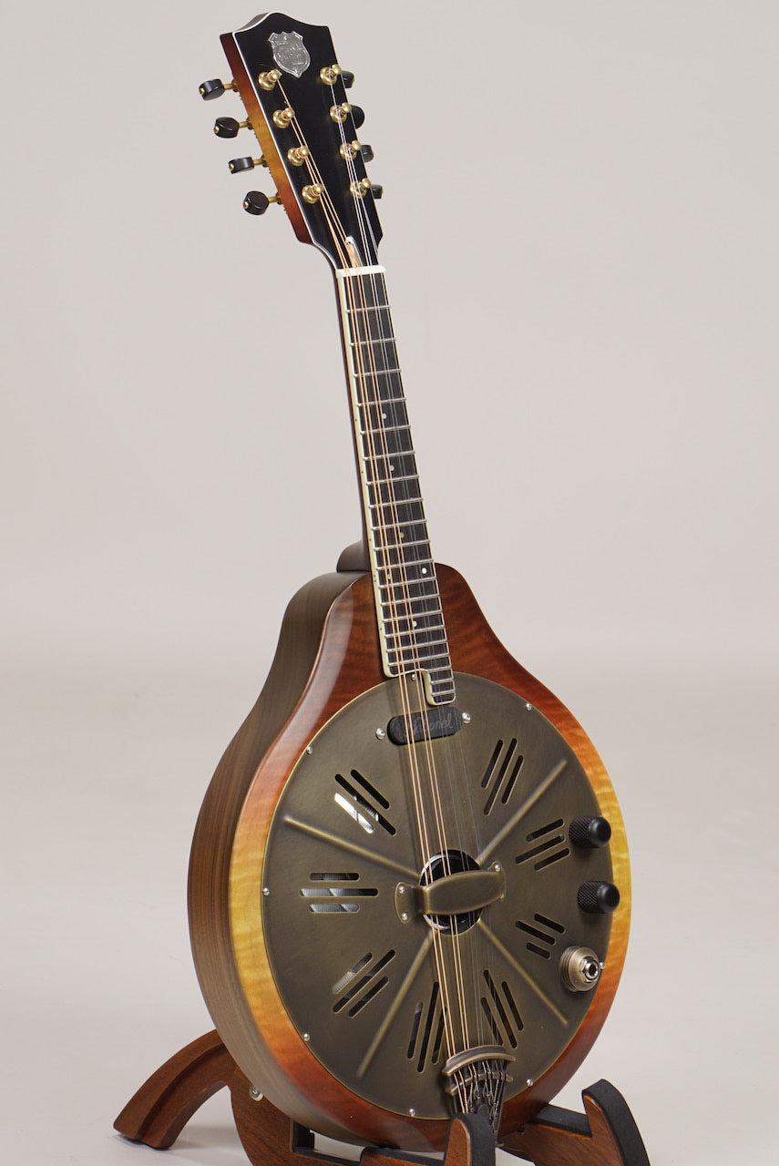 National Reso-Phonic RM-1 Mandolin Walnut Antique Brass with Pickup ...